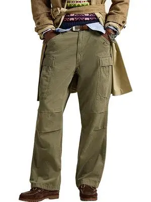Ralph Lauren Big Fit Cargo Pants - Olive Green | Editorialist